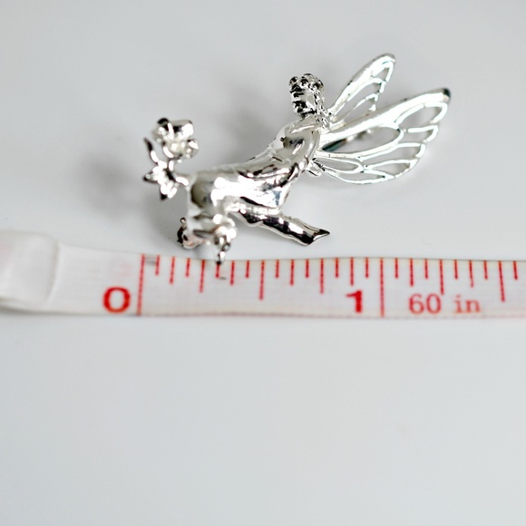 Vintage | Jewelry | Vintage Silvertone Fairy Pin | Poshmark